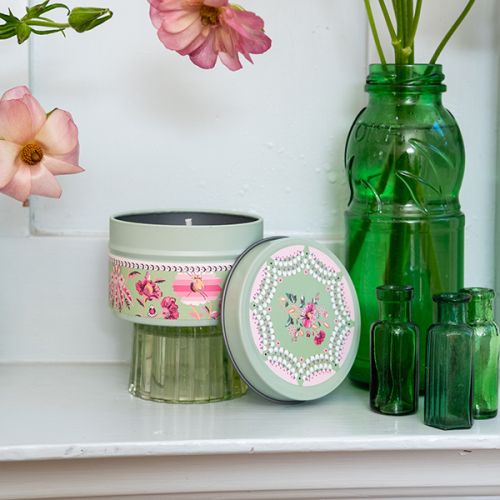 Cath Kidston Candles Memory Lane Candle Tin 100g (Green) – Zebra Blush