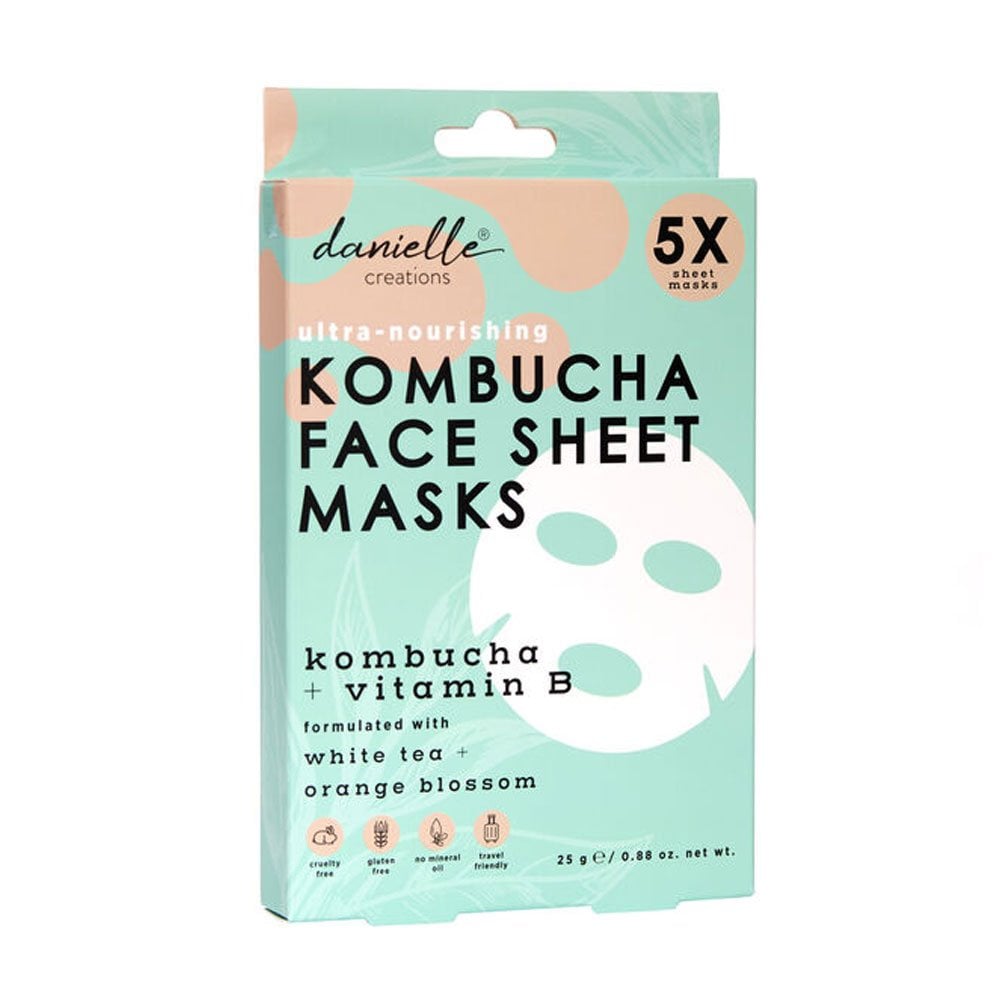 Danielle Kombucha Face Sheet Mask – Zebra Blush