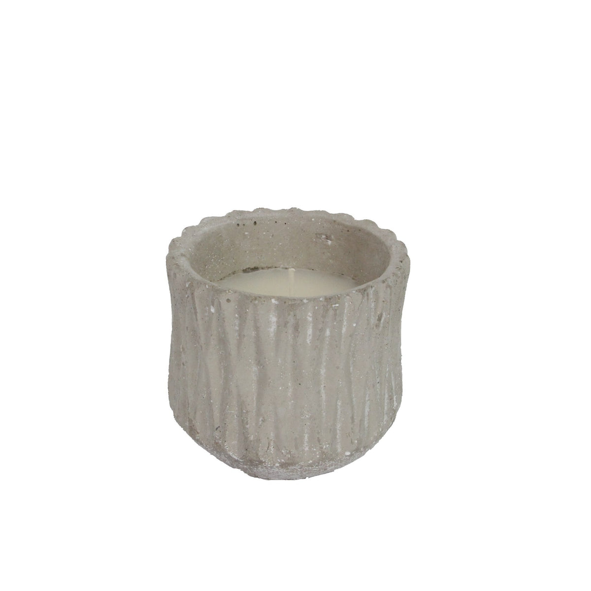 Diamond Concrete Citronella Candle Pot, Sml – Zebra Blush