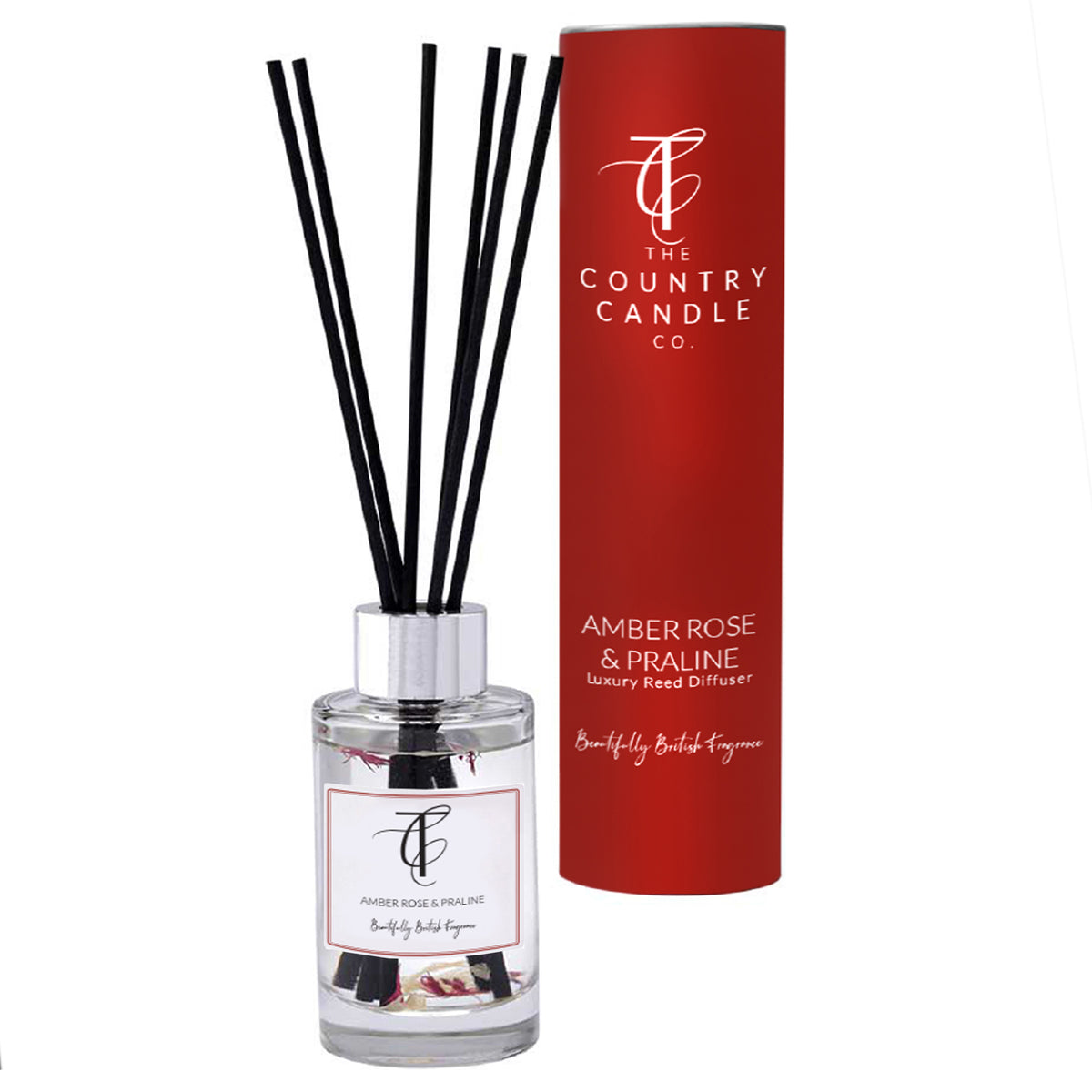 Amber Rose & Praline Reed Diffuser-100ml – Zebra Blush
